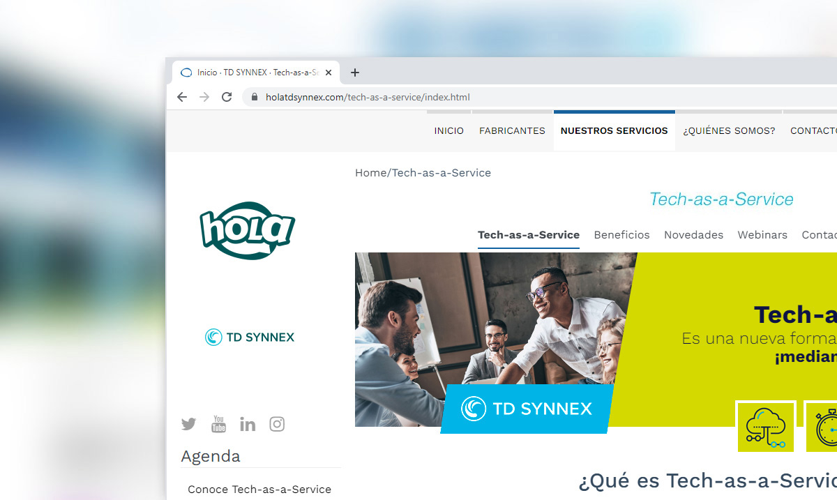 Tech as a Service | Suscripción a tecnología con TD SYNNEX